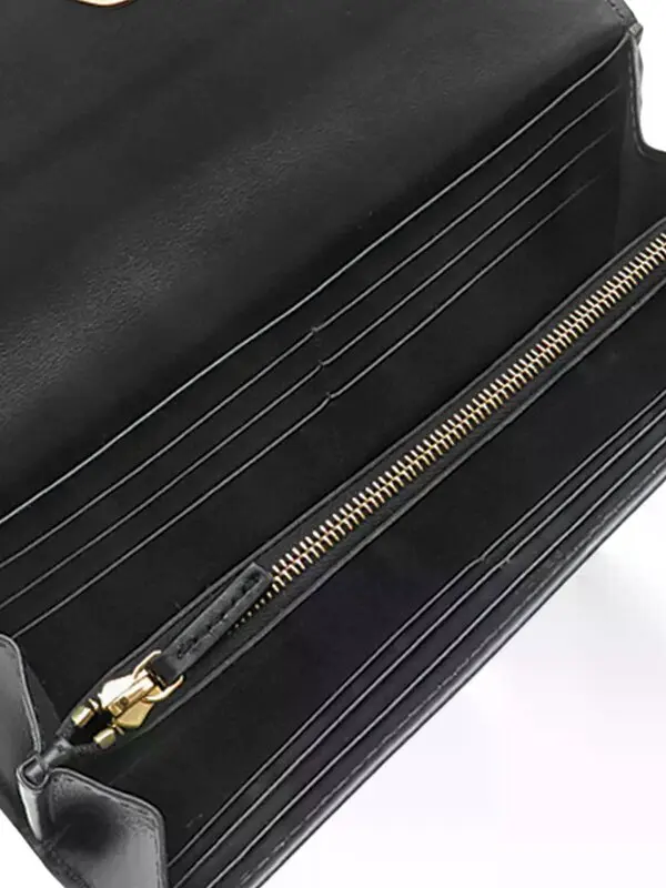 Fendi 2010-2026 Leather Ff Diamonds Continental Wallet Long Wallets
