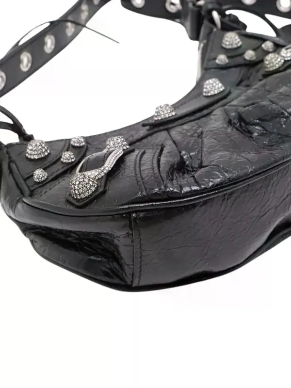 Balenciaga Lambskin Le Cagole Xs Crossbody Bag - Black