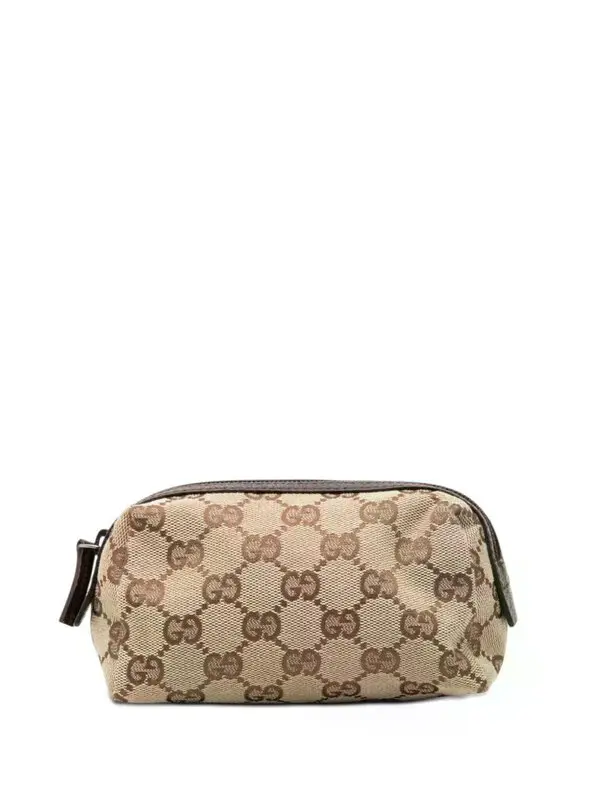 Gucci Gg Canvas Balthus Cosmetic Pouch - Neutrals