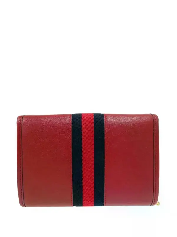 Gucci Rajah Web Chain Crossbody Bag - Red