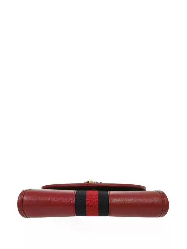 Gucci Rajah Web Chain Crossbody Bag - Red