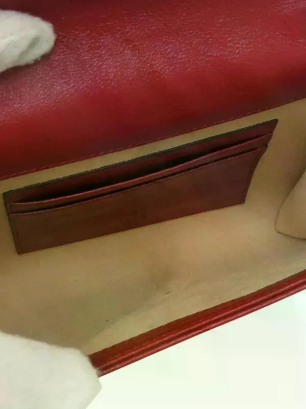 Gucci Rajah Web Chain Crossbody Bag - Red