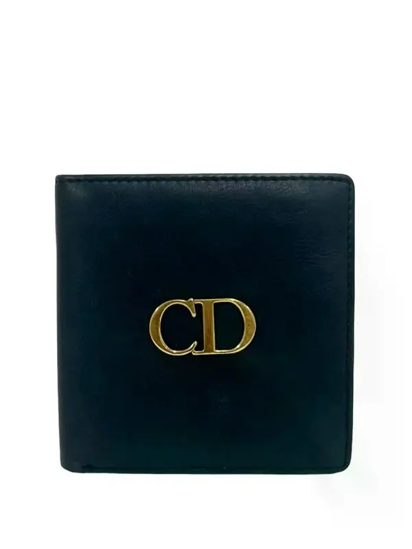 Dior 2010-2026 Leather Cd Bifold Wallet Small Wallets