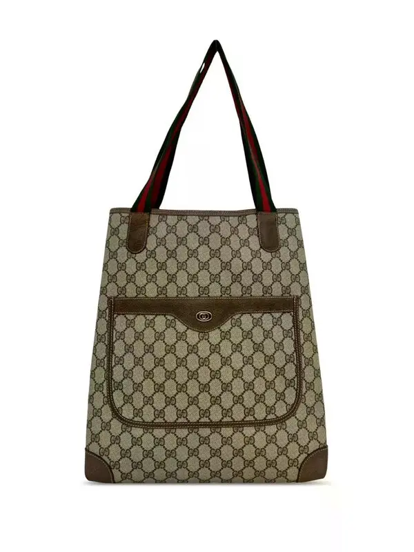 Gucci Gg Supreme Web Tote Bag