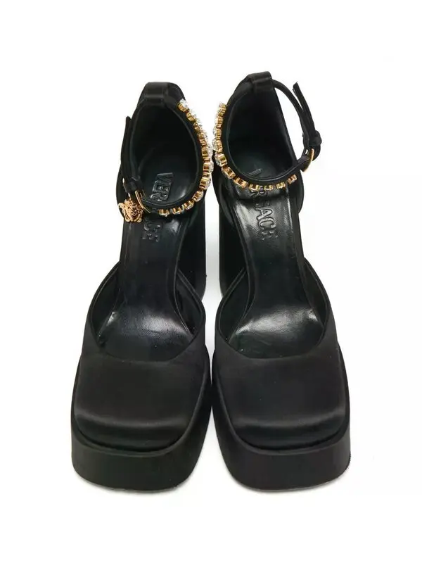 Versace Satin Platform Pumps