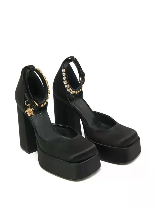 Versace Satin Platform Pumps