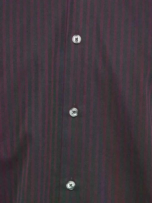 BOSS Striped Long-sleeve Cotton Shirt