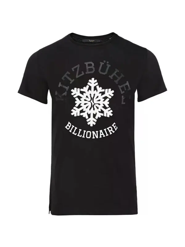 BILLIONAIRE Kitzbühel Snowflake-print T-shirt - Black