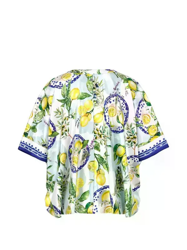 MARCCAIN Printed V-neck Blouse