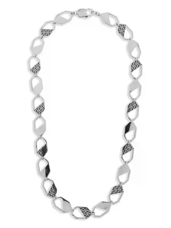 Fendi Engraved Zucca Monogram Necklace