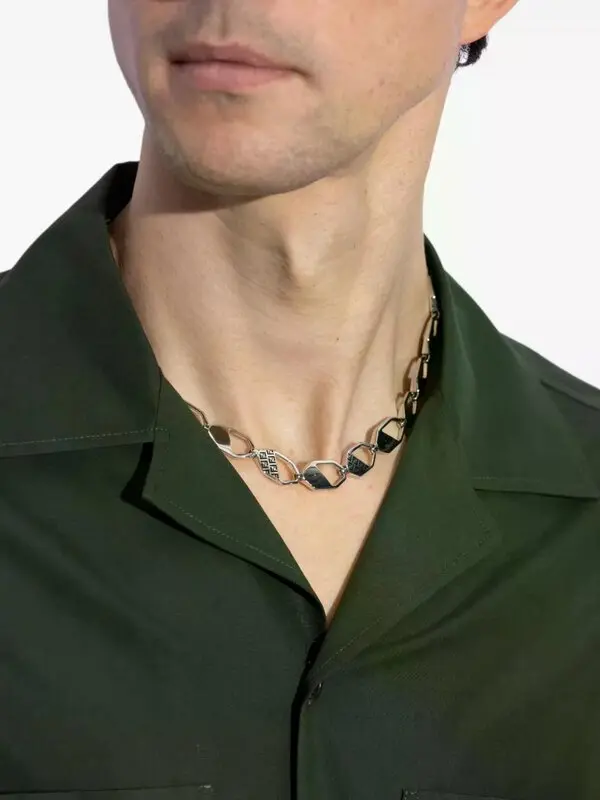 Fendi Engraved Zucca Monogram Necklace