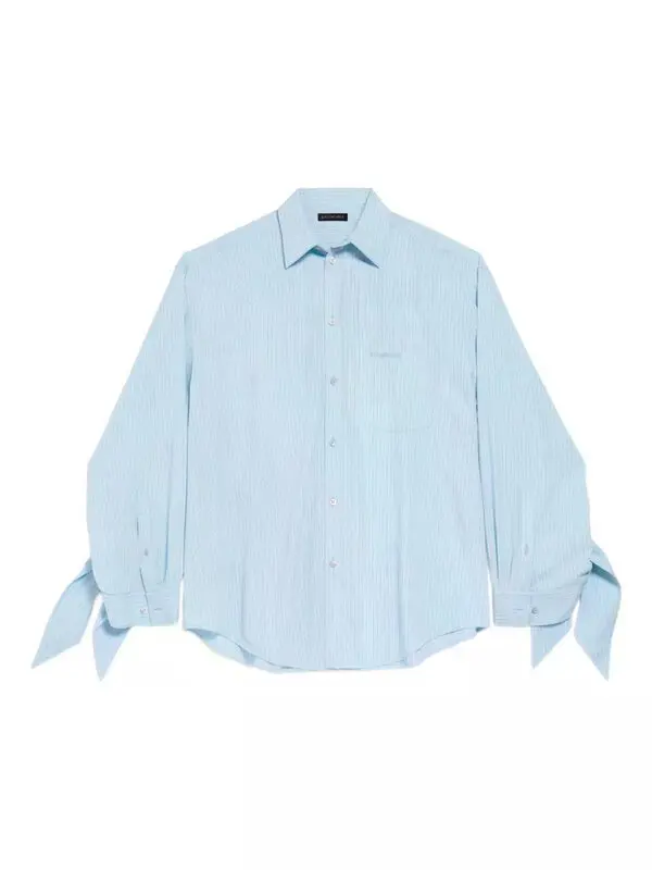 Balenciaga Poplin Shirt - Blue