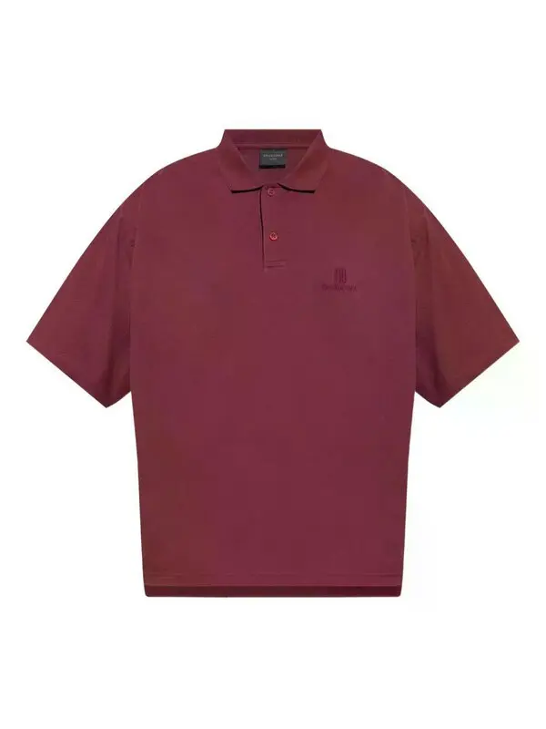 Balenciaga Logo-embroidered Polo Shirt