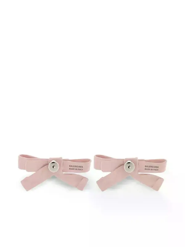 Balenciaga Bow-shaped Brass Earrings