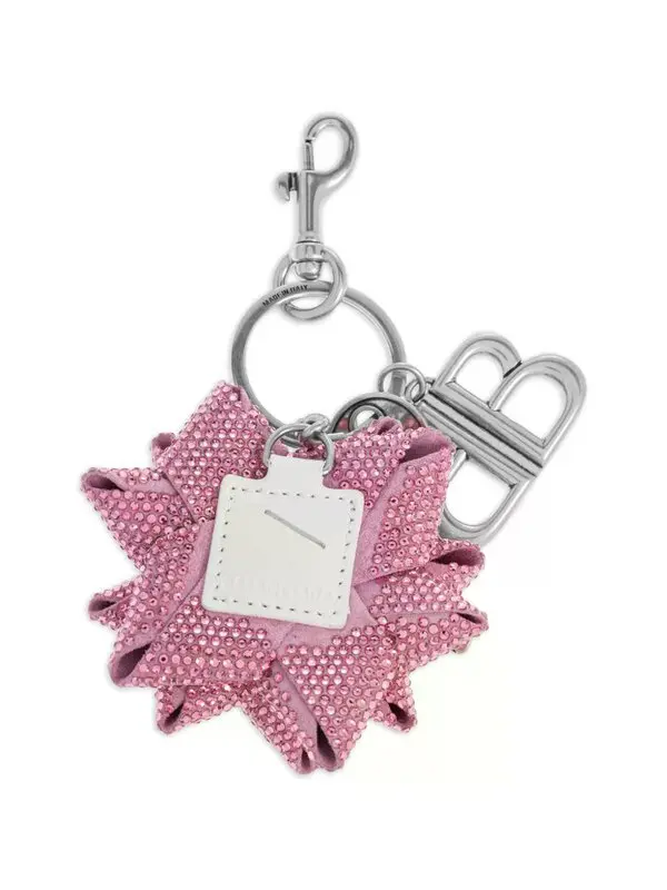 Balenciaga Crystal-embellished Bow Keychain