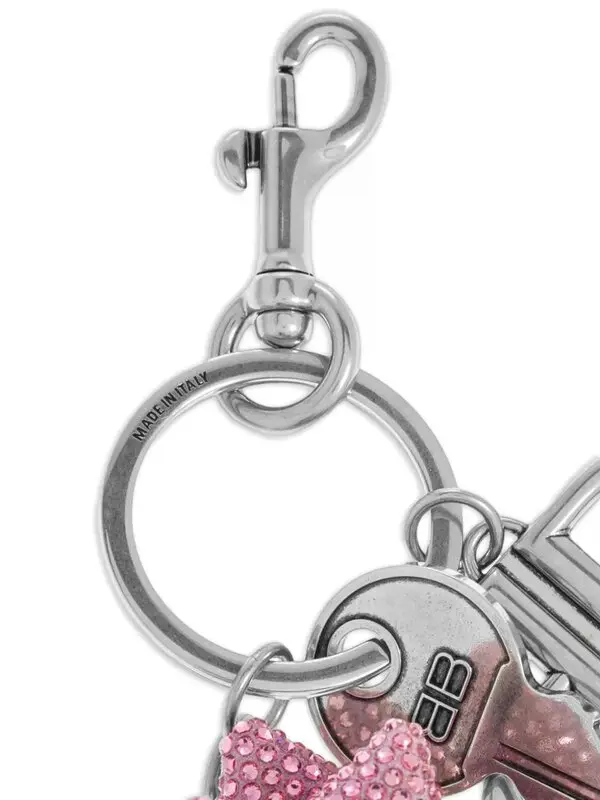 Balenciaga Crystal-embellished Bow Keychain