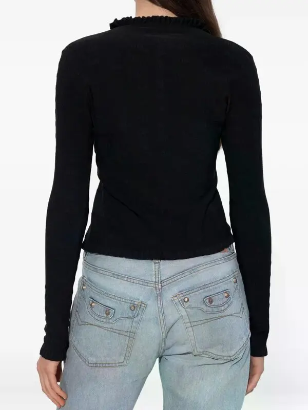 Balenciaga Ruffled Bow Cardigan