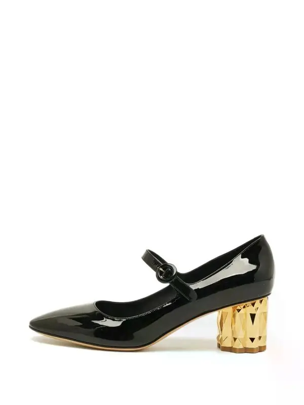 FERRAGAMO Patent Leather Mary Jane Pumps
