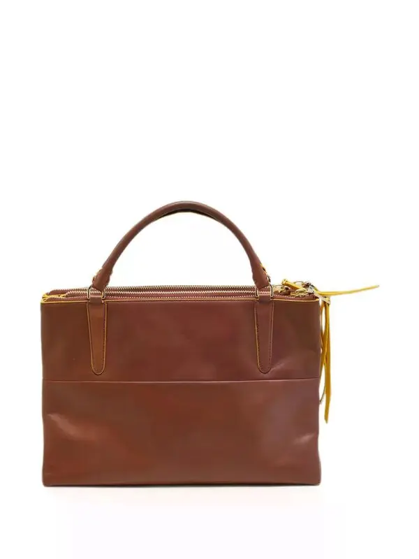 COACH Borough Leather Tote Bag - Brown