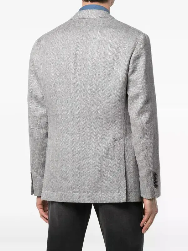 Brunello Cucinelli Deconstructed Herringbone Blazer