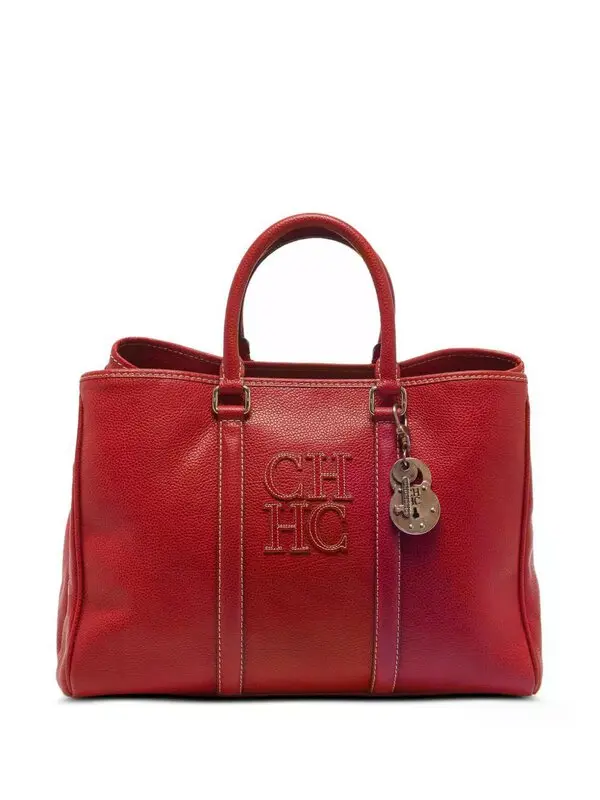 Carolina Herrera Matteo Grained Leather Tote Bag