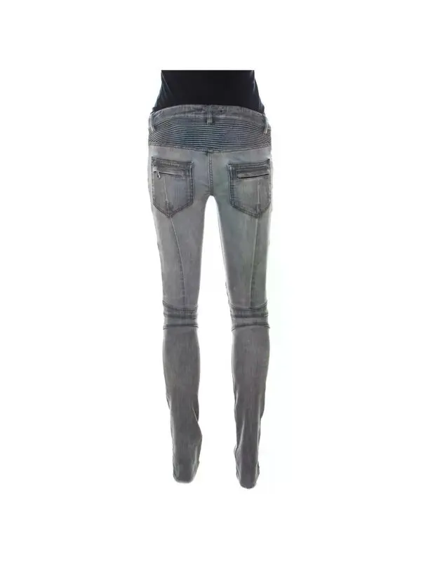 Balmain Pin-tucked Knee Detail Jeans