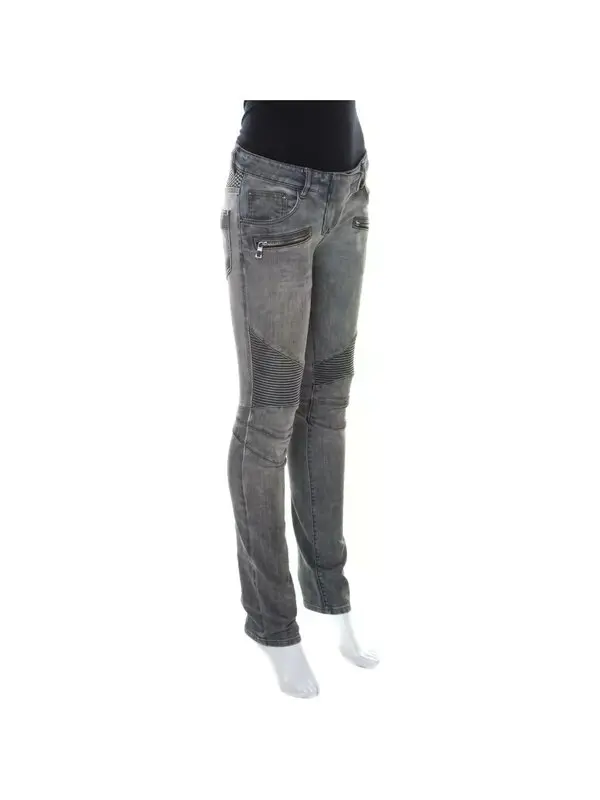 Balmain Pin-tucked Knee Detail Jeans