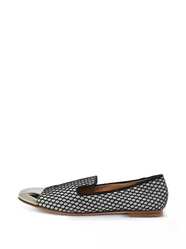 GIUSEPPE ZANOTTI Glitter-mesh Smoking Loafers