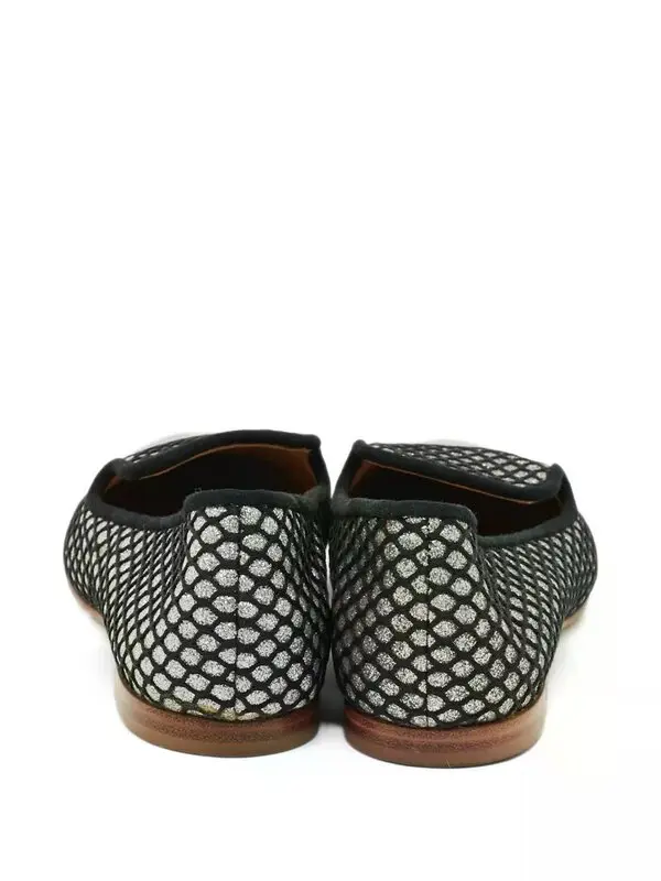 GIUSEPPE ZANOTTI Glitter-mesh Smoking Loafers