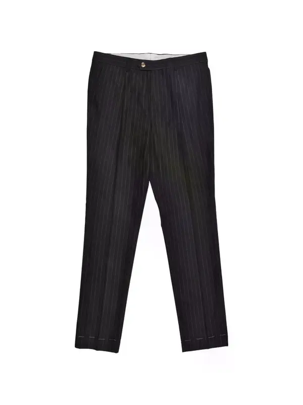 Brunello Cucinelli Virgin Wool Pinstripe Trousers