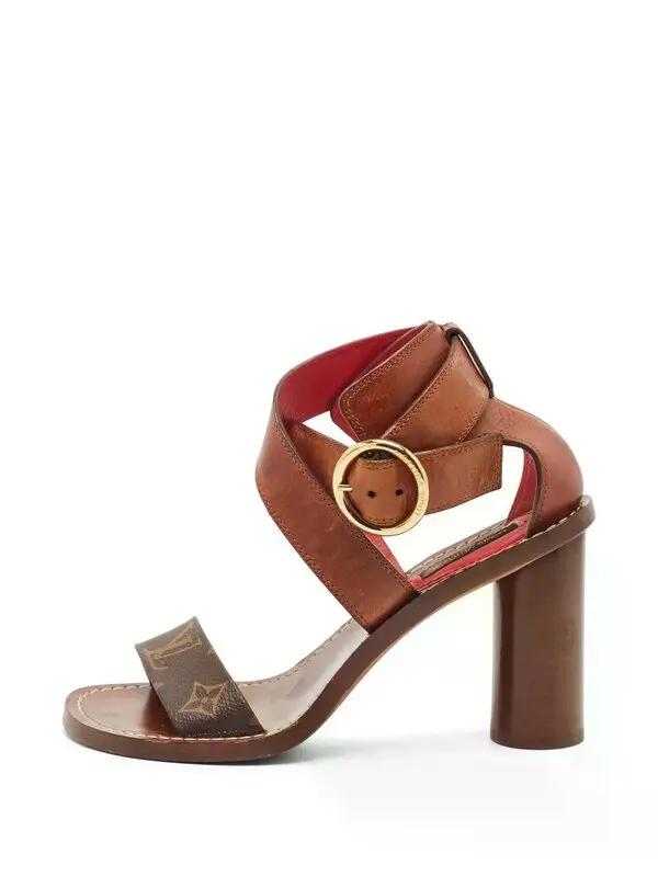 LOUIS VUITTON Ocean Drive Heeled Sandals - Brown
