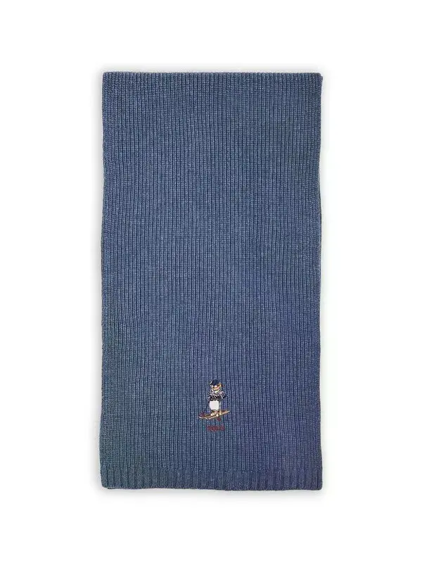 Polo Ralph Lauren Polo Bear Ribbed Scarf - Blue