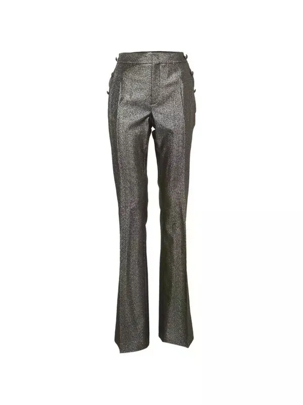 Just Cavalli Lurex Button-detail Trousers