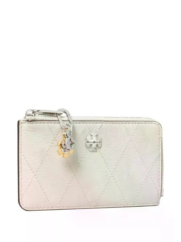 Tory Burch Charlie Quilted Zip Card Case