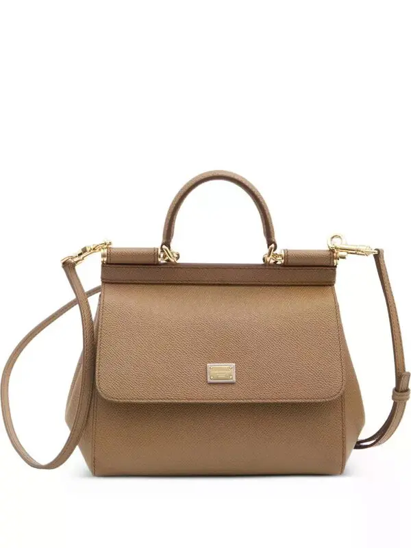 Dolce & Gabbana Small Sicily Leather Tote Bag
