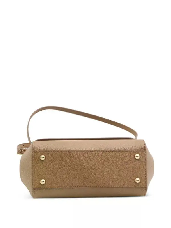 Dolce & Gabbana Small Sicily Leather Tote Bag