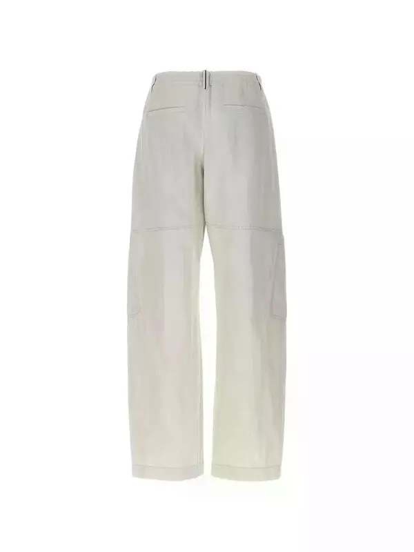 Brunello Cucinelli Patch-pocket Wide Leg Trousers