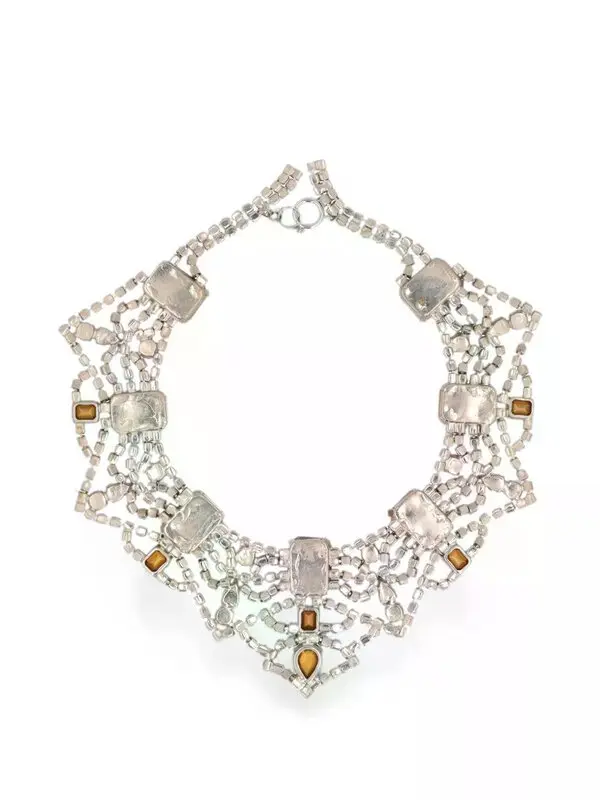 Vintage Crystal-embellished Necklace
