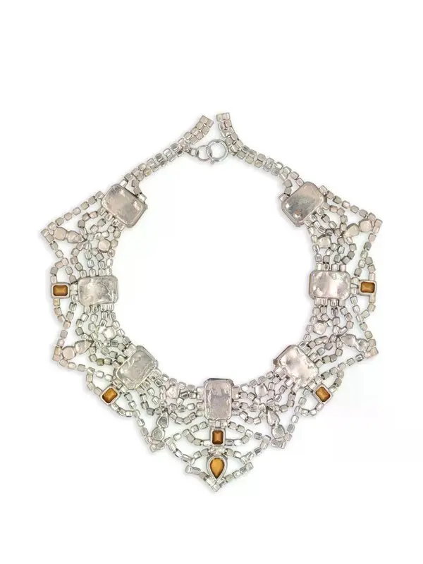 Vintage Crystal-embellished Necklace