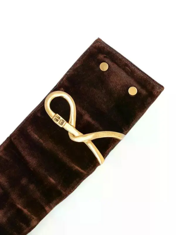 Roberta Di Camerino R Logo Velvet Belt