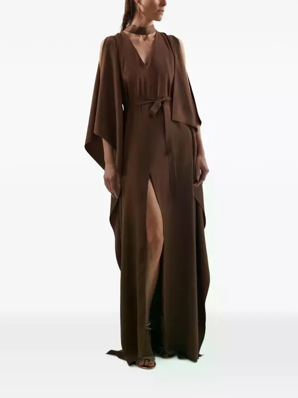 TALLER MARMO Belted Kaftan Maxi Dress