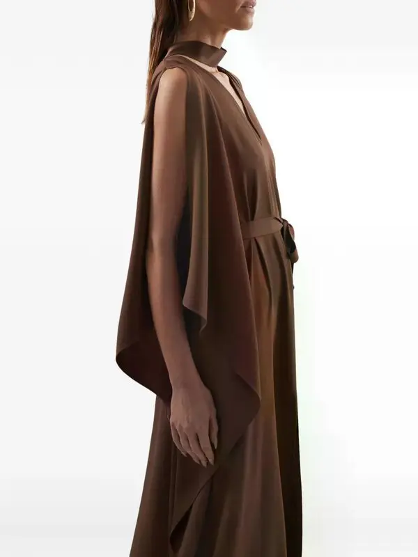 TALLER MARMO Belted Kaftan Maxi Dress