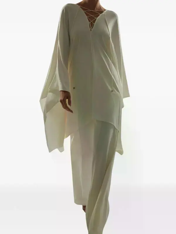 TALLER MARMO Sahara Kaftan Mini Dress - Neutrals