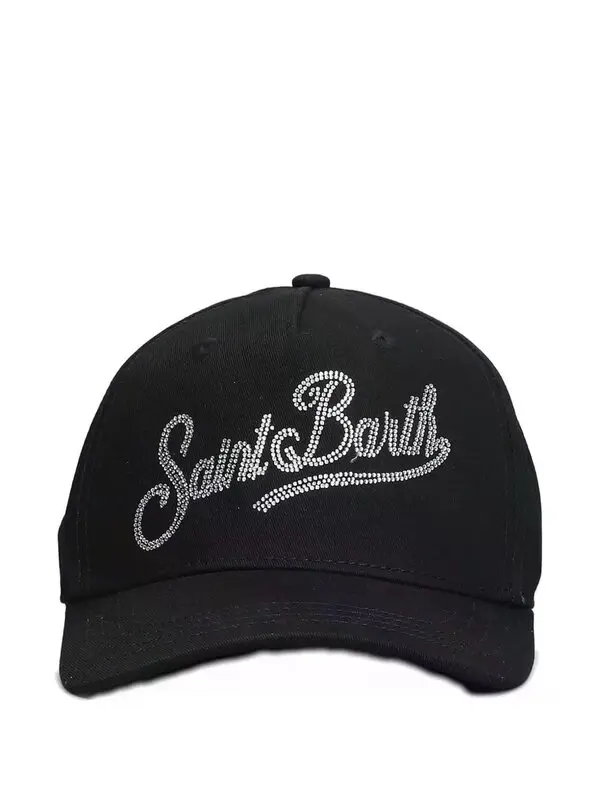 MC2 SAINT BARTH Rhinestone Logo Baseball Cap