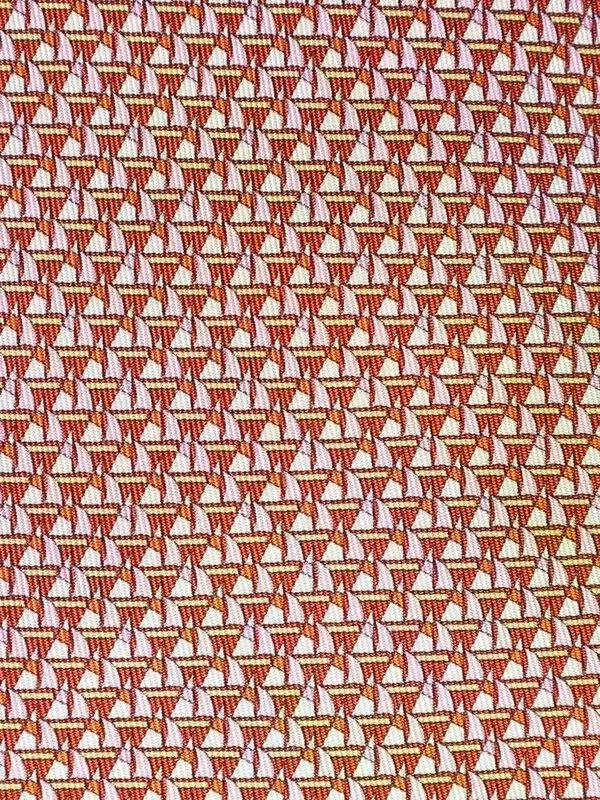 FERRAGAMO Silk Sailboat Print Neck Tie