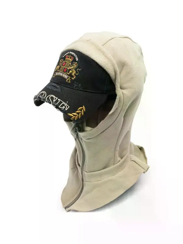 Martine Rose Embroidered Layered-hood Cap