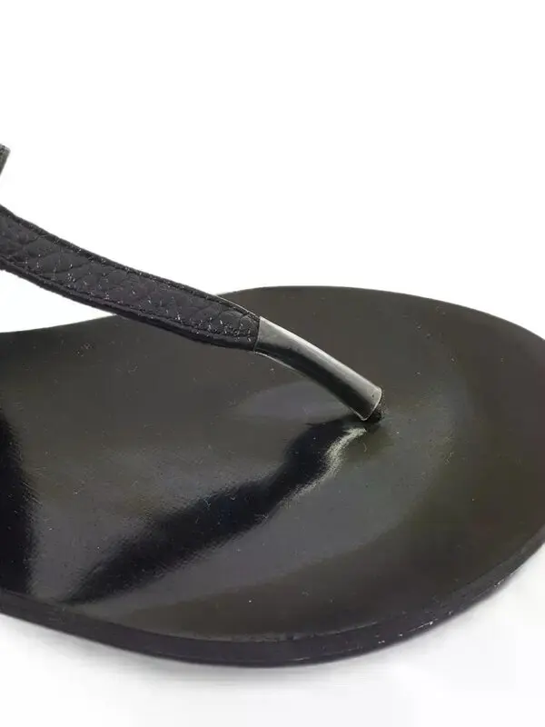 Valentino Garavani Vlogo Leather Flat Sandals