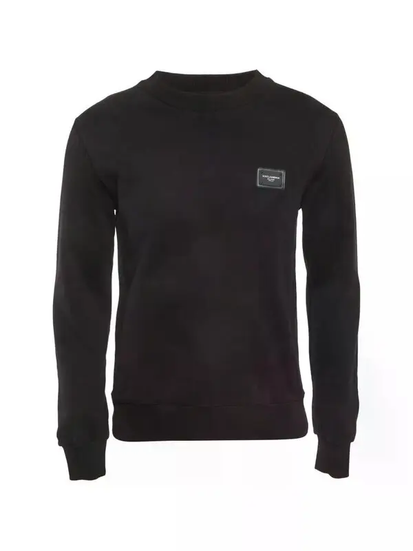 Dolce & Gabbana Logo Plaque Crewneck Sweatshirt