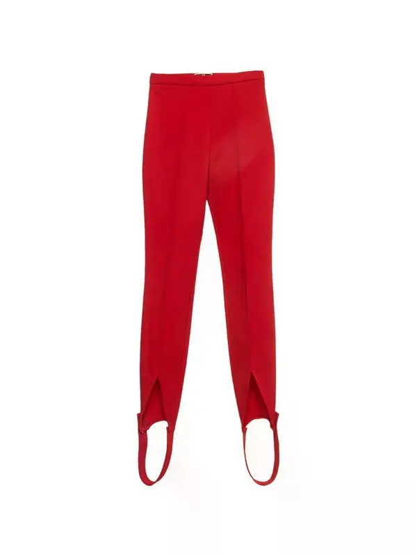 Elisabetta Franchi Gabardine Trousers - Red