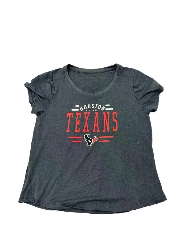 New Era Texans Nfl Logo-print T-shirt - Grey